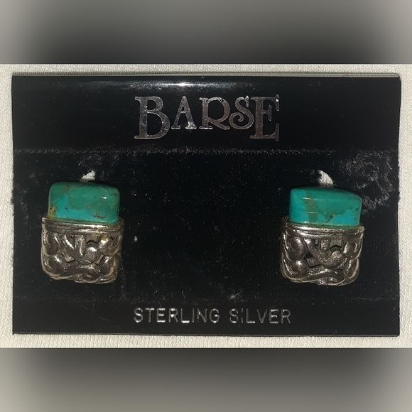 Studio Barse | Jewelry | Barse Sterling Silver And Turquoise Clip On ...